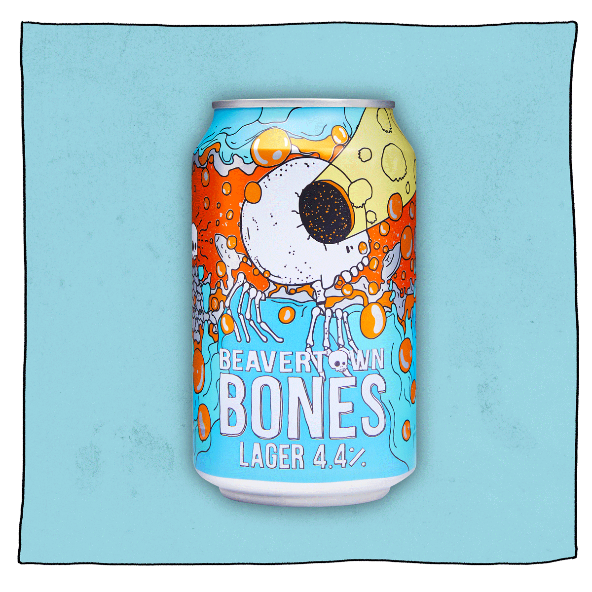 Beavertown Bones Lager 4.4% abv 330ml Can – The Vineyard Belfast